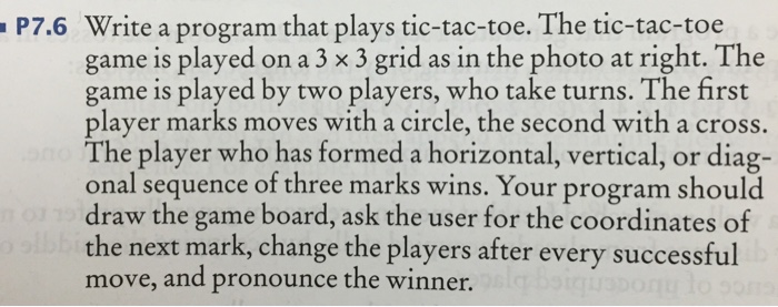 Solved put: Write algorithms and programs to play | Chegg.com