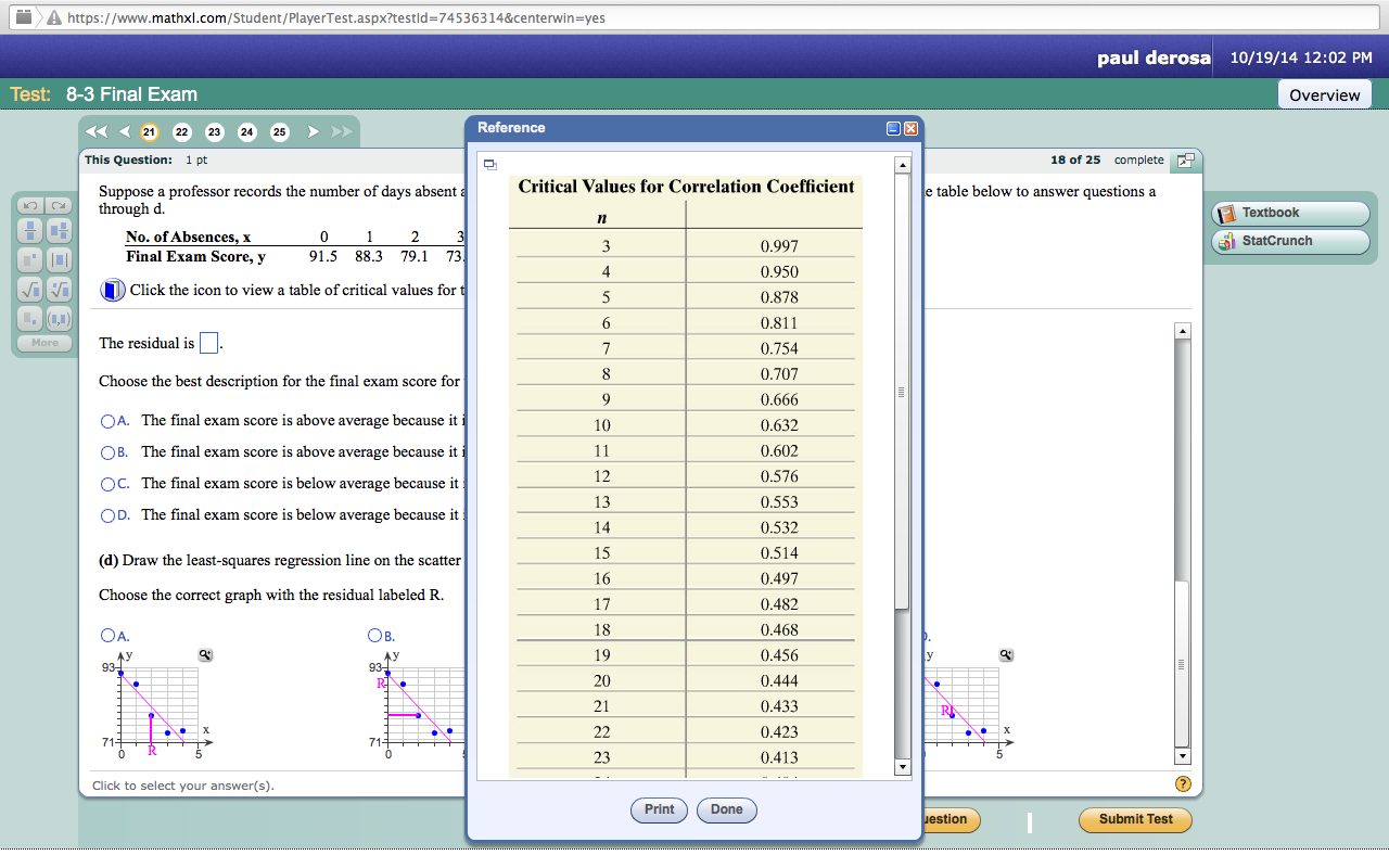 mathxl homework answers