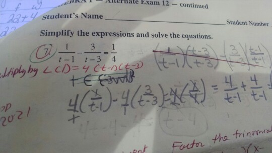 Solved Simplify the expressions and solve the equations. | Chegg.com