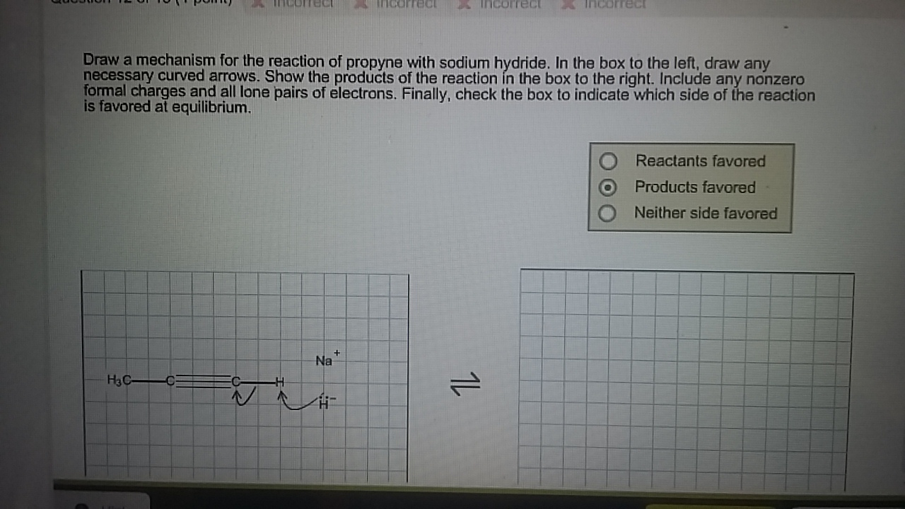Solved Draw a mechanism for the reaction of propyne with | Chegg.com