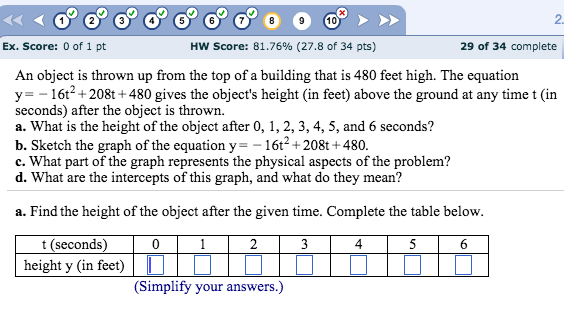 Solved An object is thrown up from the top of a building | Chegg.com