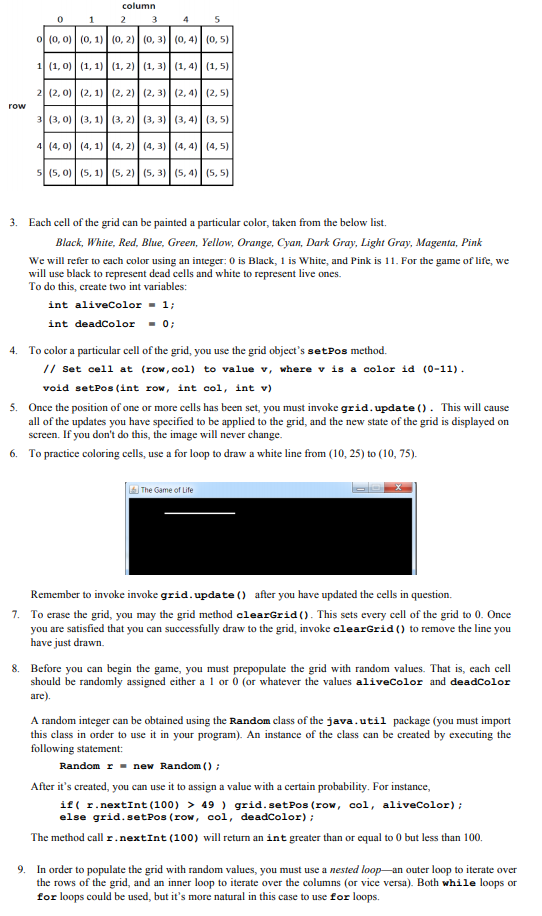 Introduction Conway's Game of Life is a simple | Chegg.com