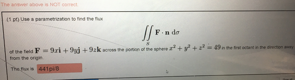 Solved Use a parametrization to find the flux | Chegg.com