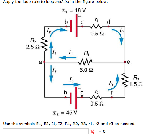 Solved Apply the loop rule to loop aedcba in the figure | Chegg.com