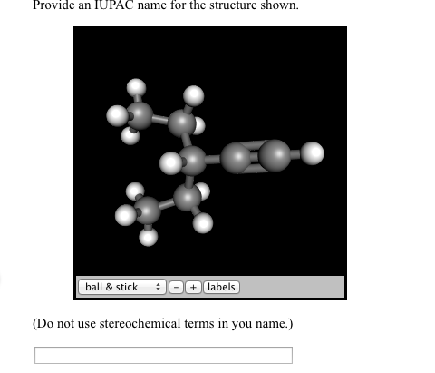 Solved Provide an IUPAC name for the structure shown. (Do | Chegg.com