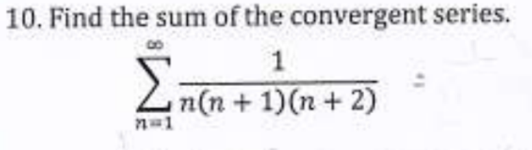Solved Find the sum of the convergent series. sigma_n = | Chegg.com