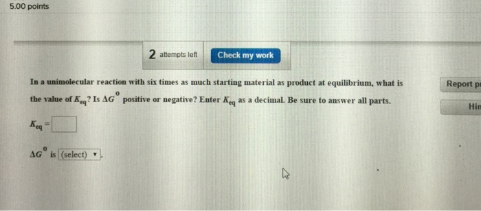 Solved In a unimolecular reaction with six times as much | Chegg.com