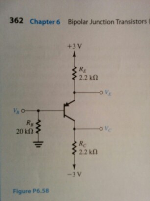 Solved 6.58 In the circuit shown in Fig. P6.58, the | Chegg.com