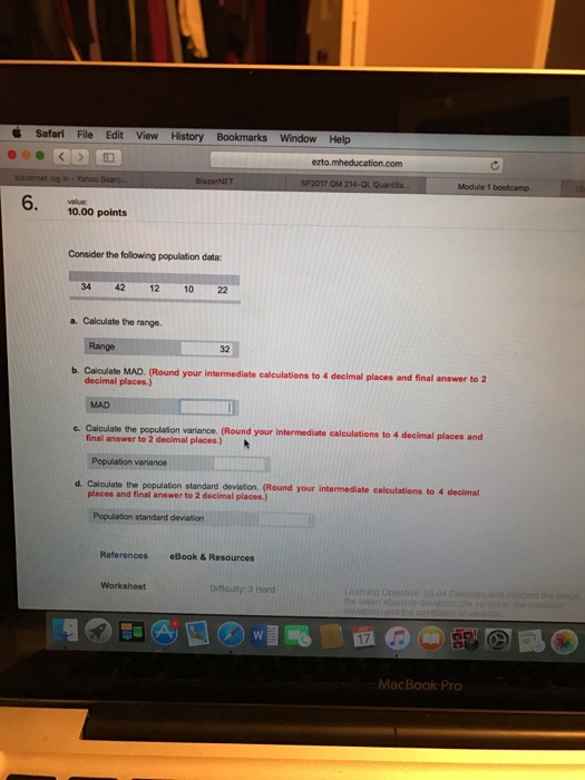 Solved Consider the following population data: a. Calculate | Chegg.com