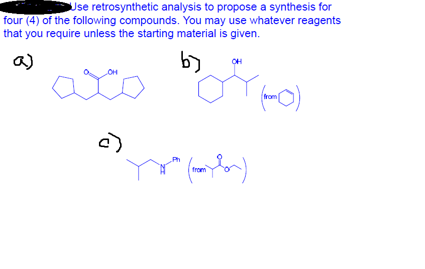 Solved Use retrosynthetic analysis to propose a synthesis | Chegg.com