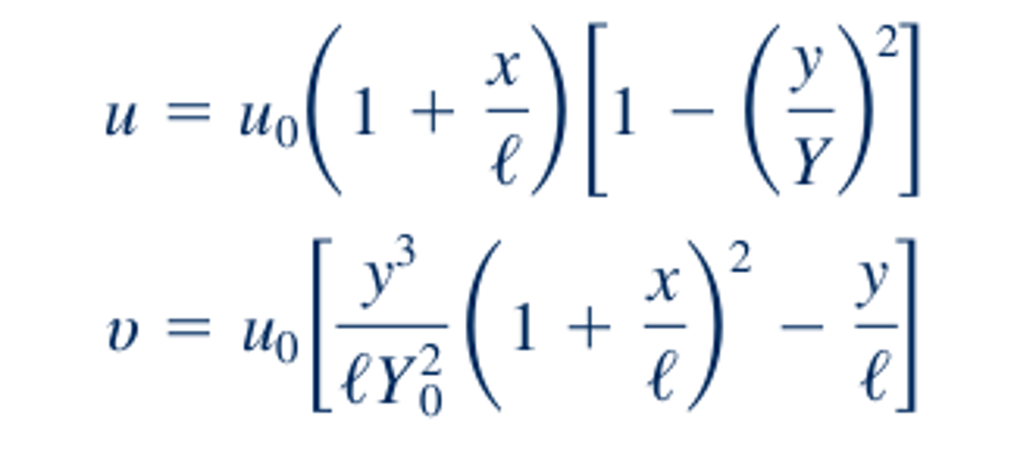 Solved The flow in the plane two-dimensional channel shown | Chegg.com