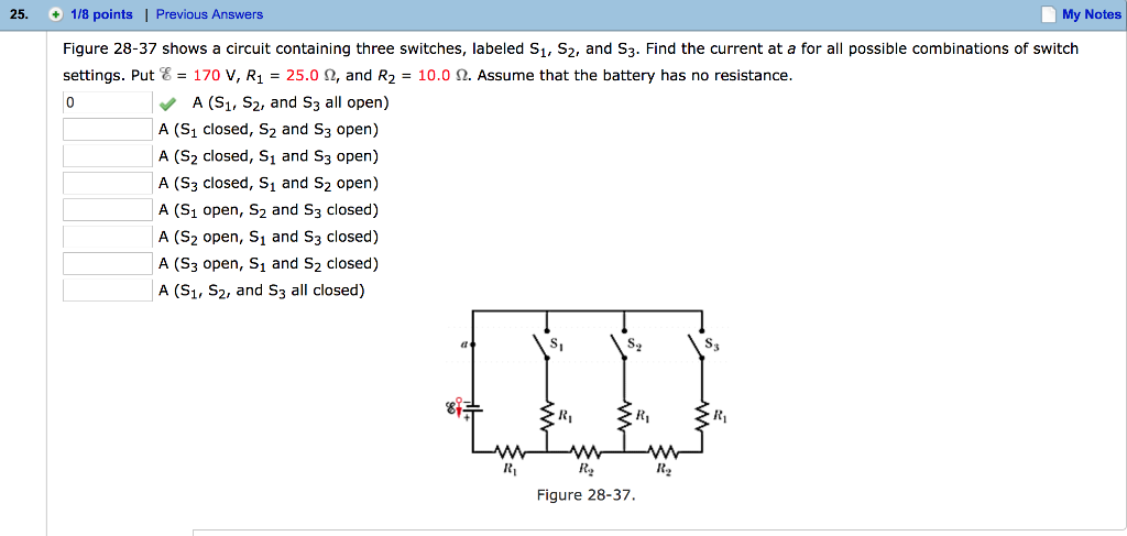 Solved 25. 1/8 points | Previous Answers My Notes Figure | Chegg.com