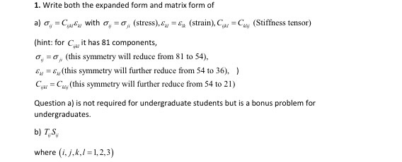 Write both the expanded form and matrix form of | Chegg.com
