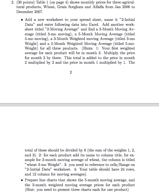 Solved Please prepare your work in a Microsoft Excel | Chegg.com