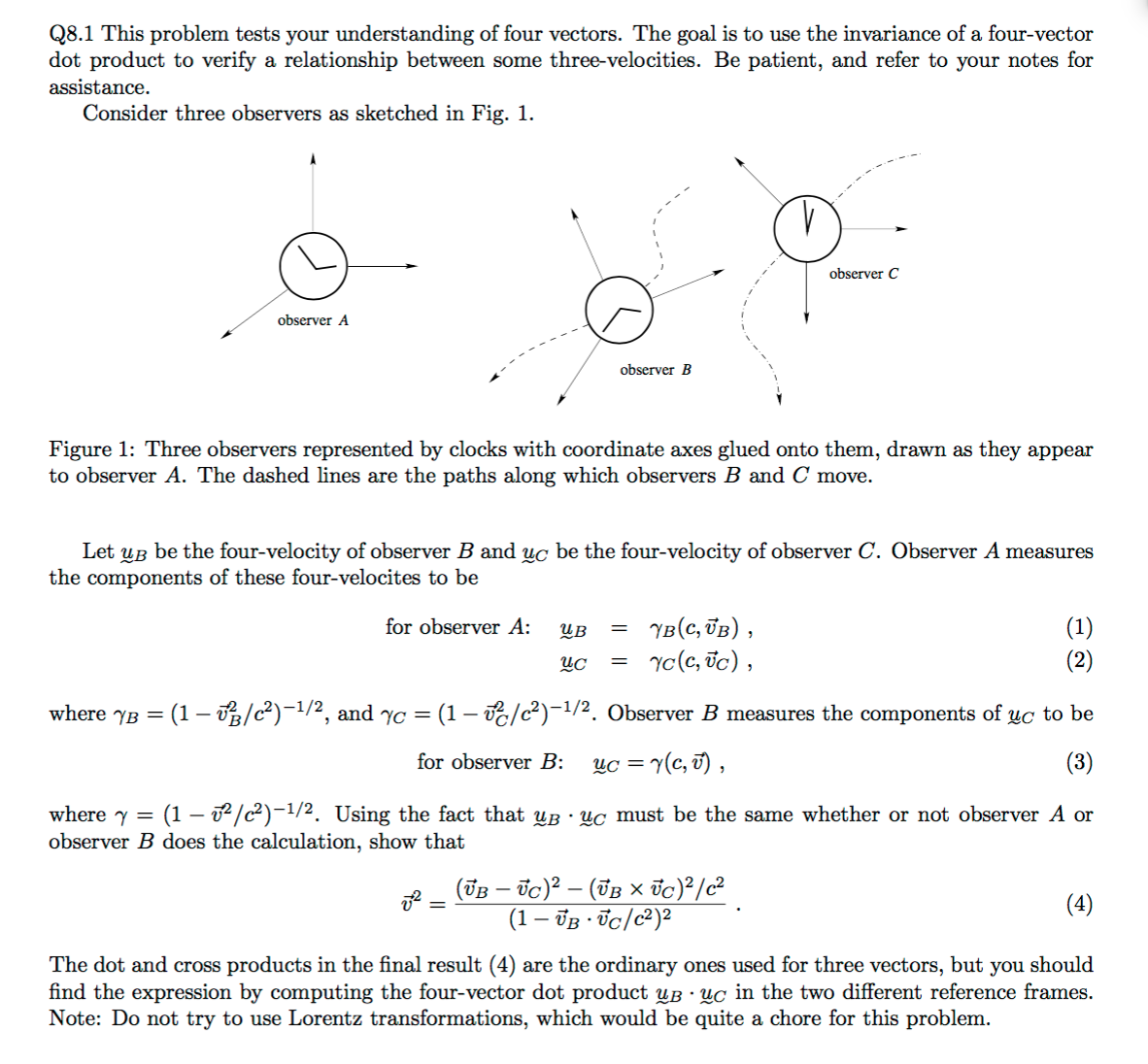 Solved This problem tests your understanding of four | Chegg.com