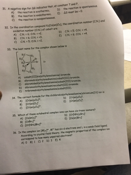 Solved A negative sign for Delta G indicate that, at | Chegg.com