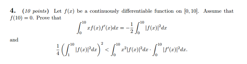 Solved Let f(x) be a continuously differentiable function on | Chegg.com