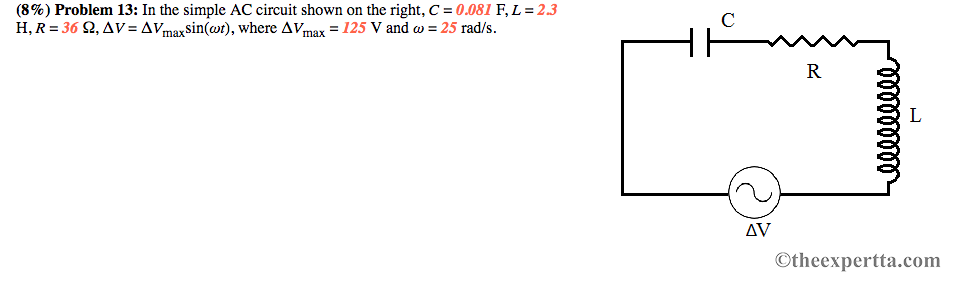 Solved g) Express the maximum current, Imax, in terms of | Chegg.com