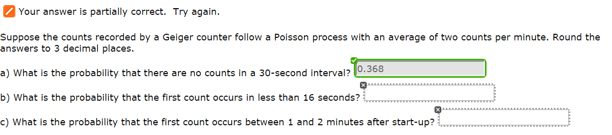 Solved Suppose the counts recorded by a Geiger counter | Chegg.com