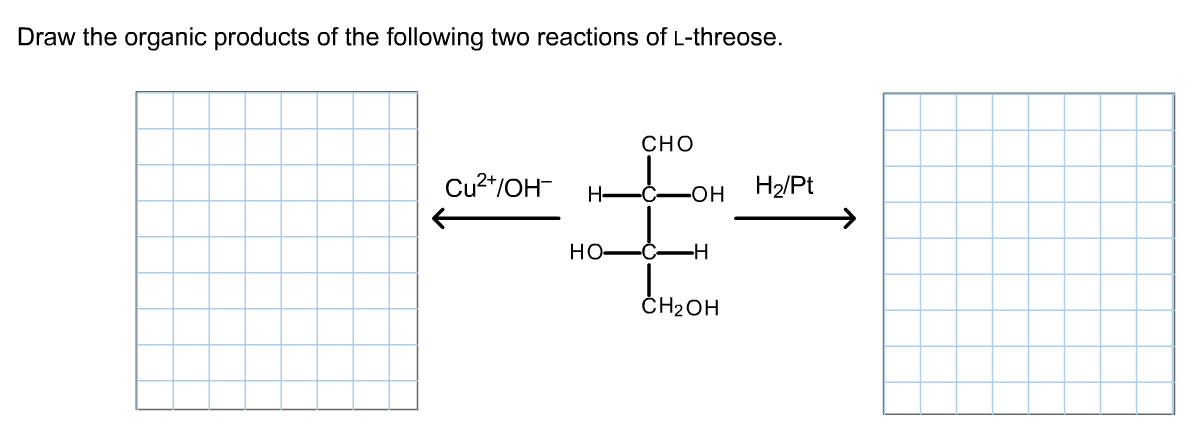 Solved Draw the organic products of the following two | Chegg.com