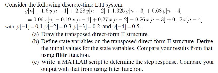 Solved Consider the following discrete-time LTI system y[n] | Chegg.com