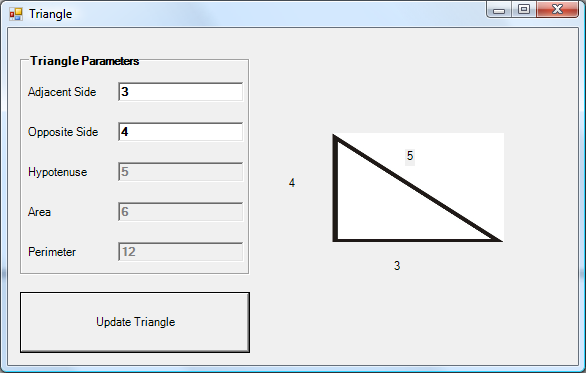 INSTRUCTIONS VISUAL BASICS Write a triangle class | Chegg.com