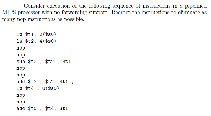 Solved Consider execution of the following sequence of | Chegg.com