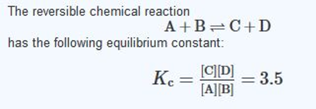 Solved What is the final concentration of D at equilibrium | Chegg.com