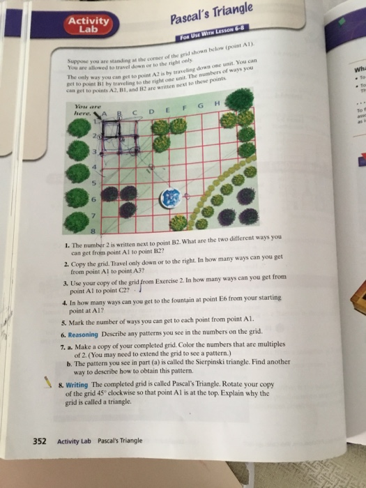 Solved Activity Lab Pascal's Triangle are allowed to tralieg | Chegg.com