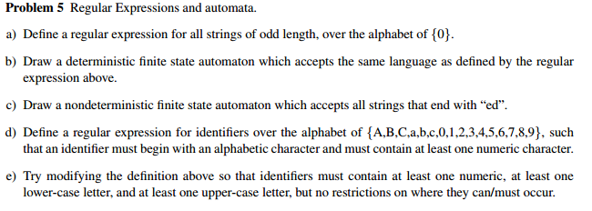 Regular Expressions and automata. Define a regular | Chegg.com