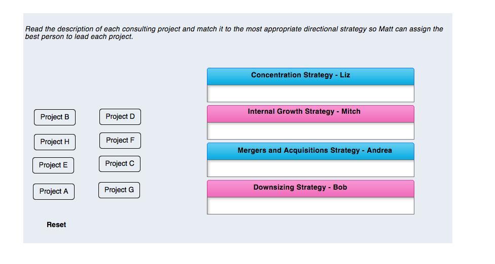Read the description of each consulting project and | Chegg.com