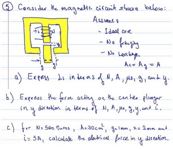 Solved Consider the magnetic circuit shown below: Assume: - | Chegg.com Solved Consider the magnetic circuit shown below: Assume: - | Chegg.com