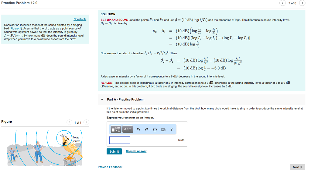 Solved Practice Problem 129 7 Of 8 Solution Constants Set