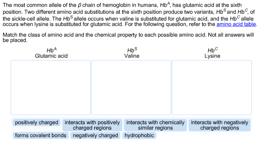 Solved The most common allele of the beta chain of | Chegg.com