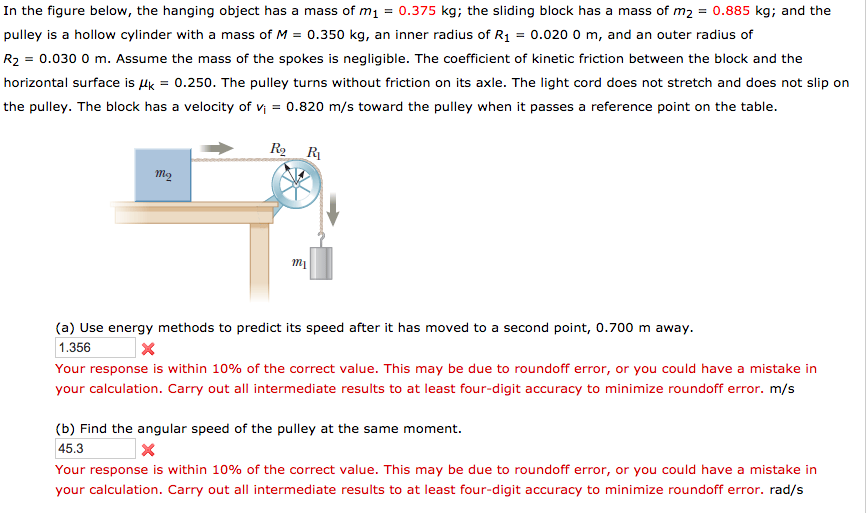 Solved In the figure below, the hanging object has a mass of | Chegg.com