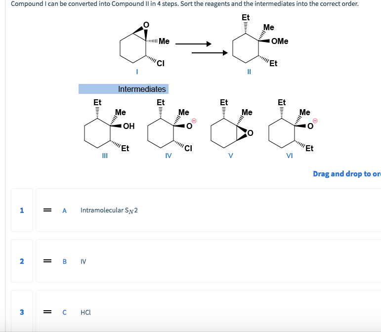 Solved Compound I can be converted I into Compound lin 4 | Chegg.com