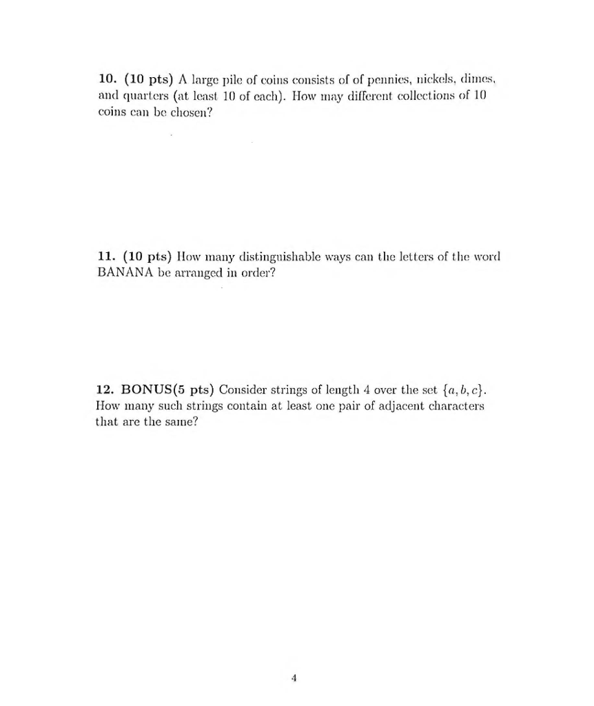 Solved 10. (10 pts) A large pile of cois consists of of | Chegg.com