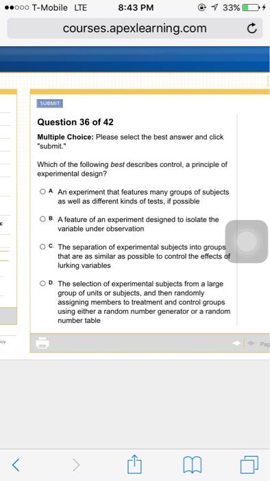 Solved ooo T-Mobile LTE 8:43 PM courses.apexlearning.com | Chegg.com