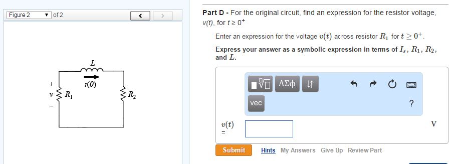 Solved Part A Learning Goal For the given circuit (Figure 1, | Chegg.com
