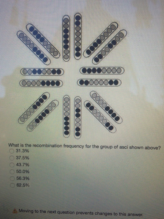 Solved What is the recombination frequency for the group | Chegg.com
