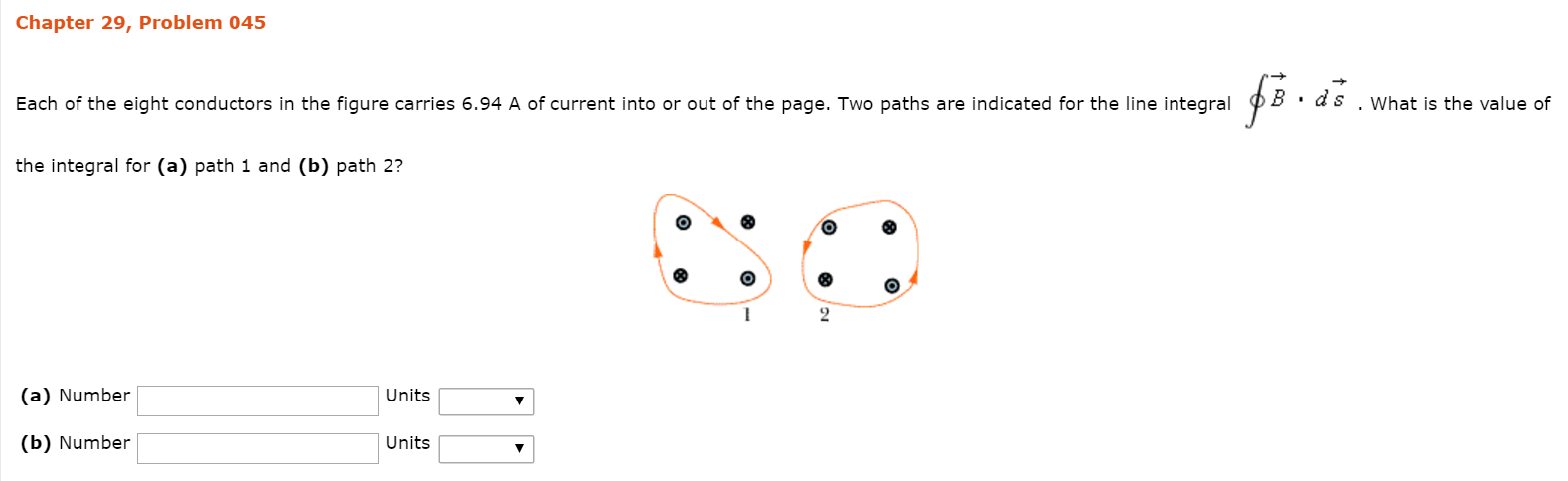 Solved: Each Of The Eight Conductors In The Figure Carries... | Chegg.com