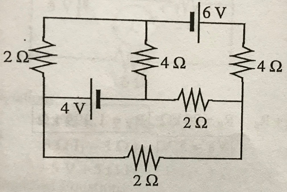 Solved For the circuit shown below, Find the current through | Chegg.com