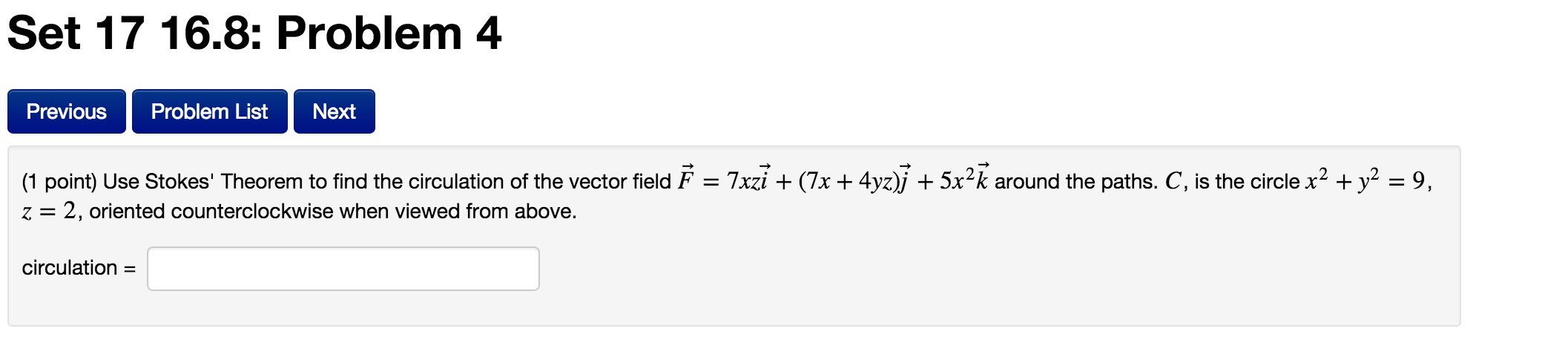 Solved Use Stokes' Theorem to find the circulation of the | Chegg.com