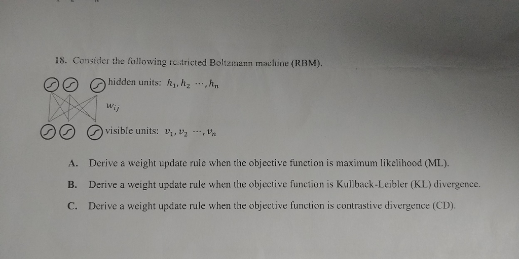 This Question is about RBM Algorithm and I am little | Chegg.com
