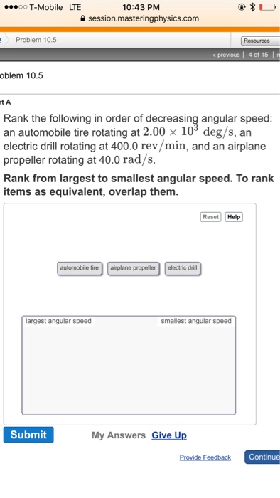 Solved Rank the following in order of decreasing angular | Chegg.com