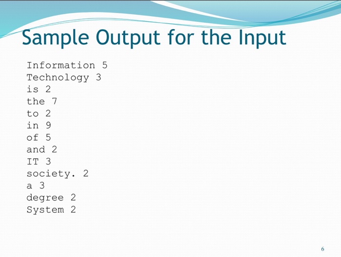 Solved Problem description: Given a text file, you need to | Chegg.com