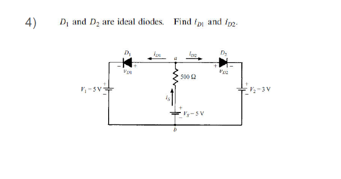 Solved D_1 and D_2 are ideal diodes. Find i_D1 and i_D2. | Chegg.com