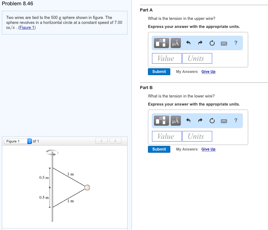 Solved Problem 8.46 Part A Two wires are tied to the 500 g | Chegg.com
