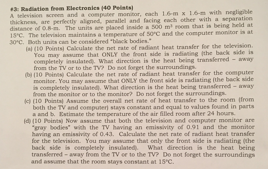 #3: Radiation from Electronics (40 Points) A | Chegg.com