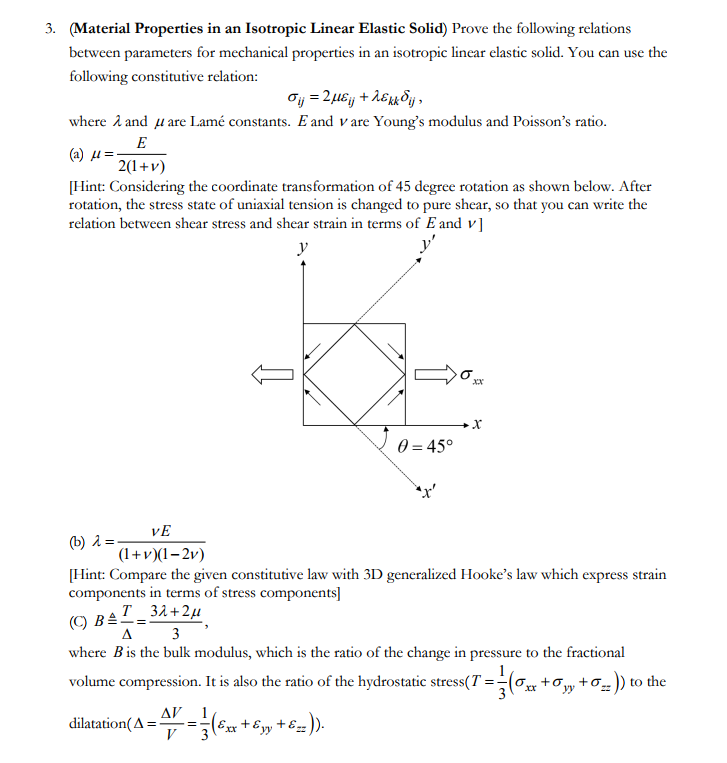 Solved Prove the following relations between parameters for | Chegg.com